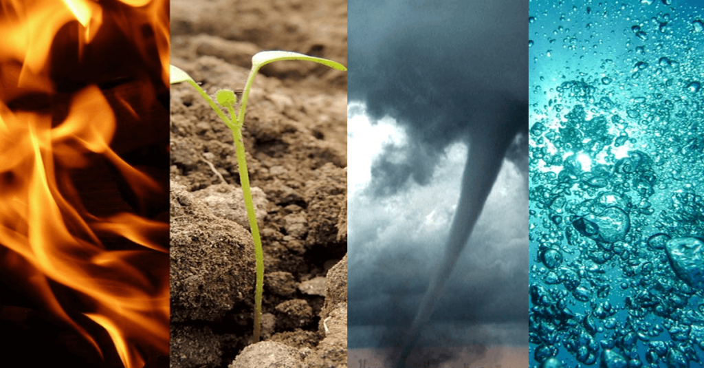 I 4 elementi dell'astrologia: Fuoco, Aria, Acqua e Terra. Cosa sono?