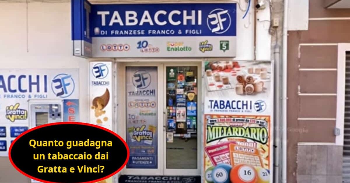 Sai quanto incassa un tabaccaio vendendo Gratta e Vinci da 10-20€? La risposta è sorprendente