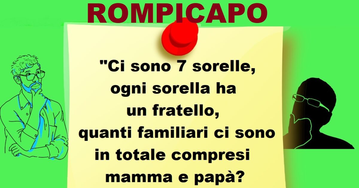 Il Rompicapo delle Sette Sorelle: semplice ma ingannevole, fai attenzione